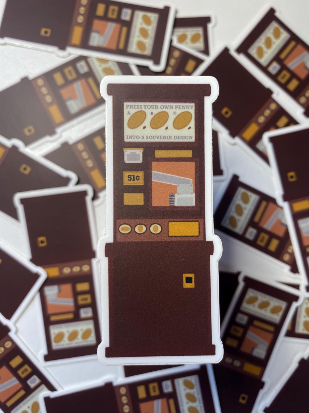 Pressed Penny Sticker - Etsy