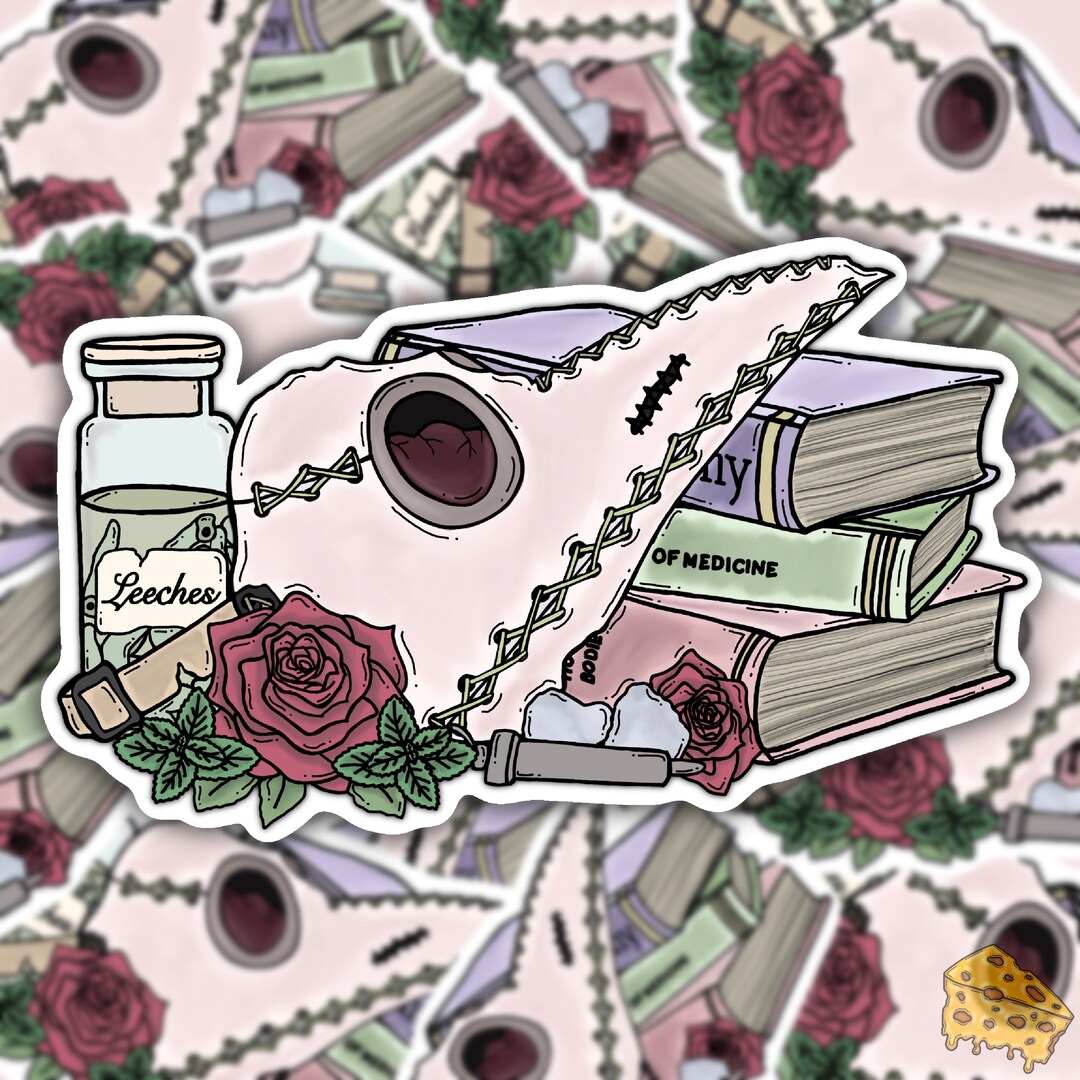 Plague Mask Vinyl Sticker Laptop Sticker Waterproof Stickers Plague ...