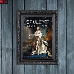 Posh Farts Funny Bathroom Art Altered Vintage Painting Renaissance ...