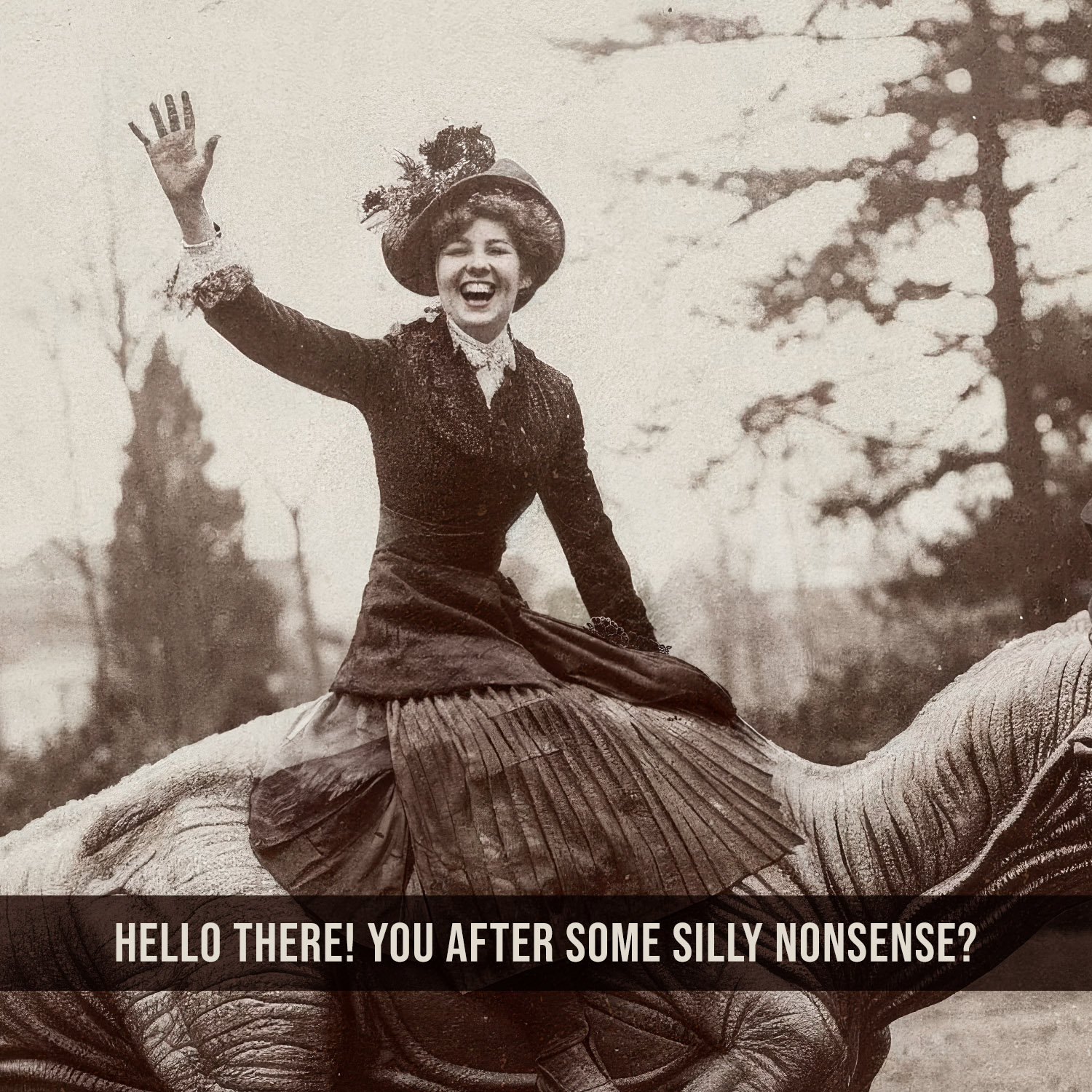 Funny Vintage Art Print, Victorian Dinosaur Lady Quirky Unusual Weird ...