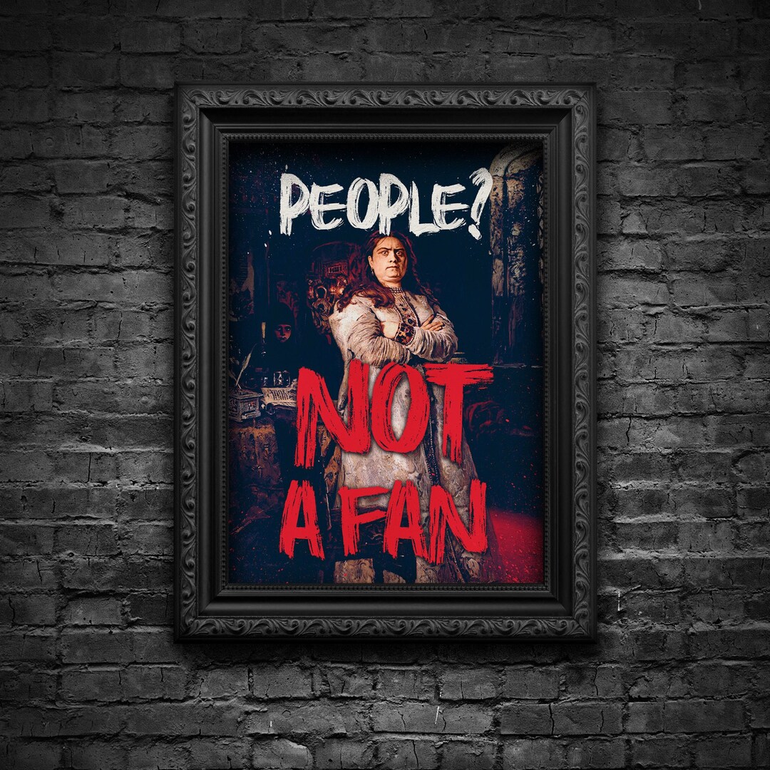 People Not A Fan Funny Altered Vintage Painting Sarcastic Dark Humour ...