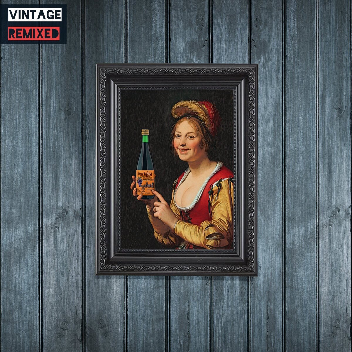 Buckfast Tonic Wine Funny Art Print Altered Vintage Art - Etsy