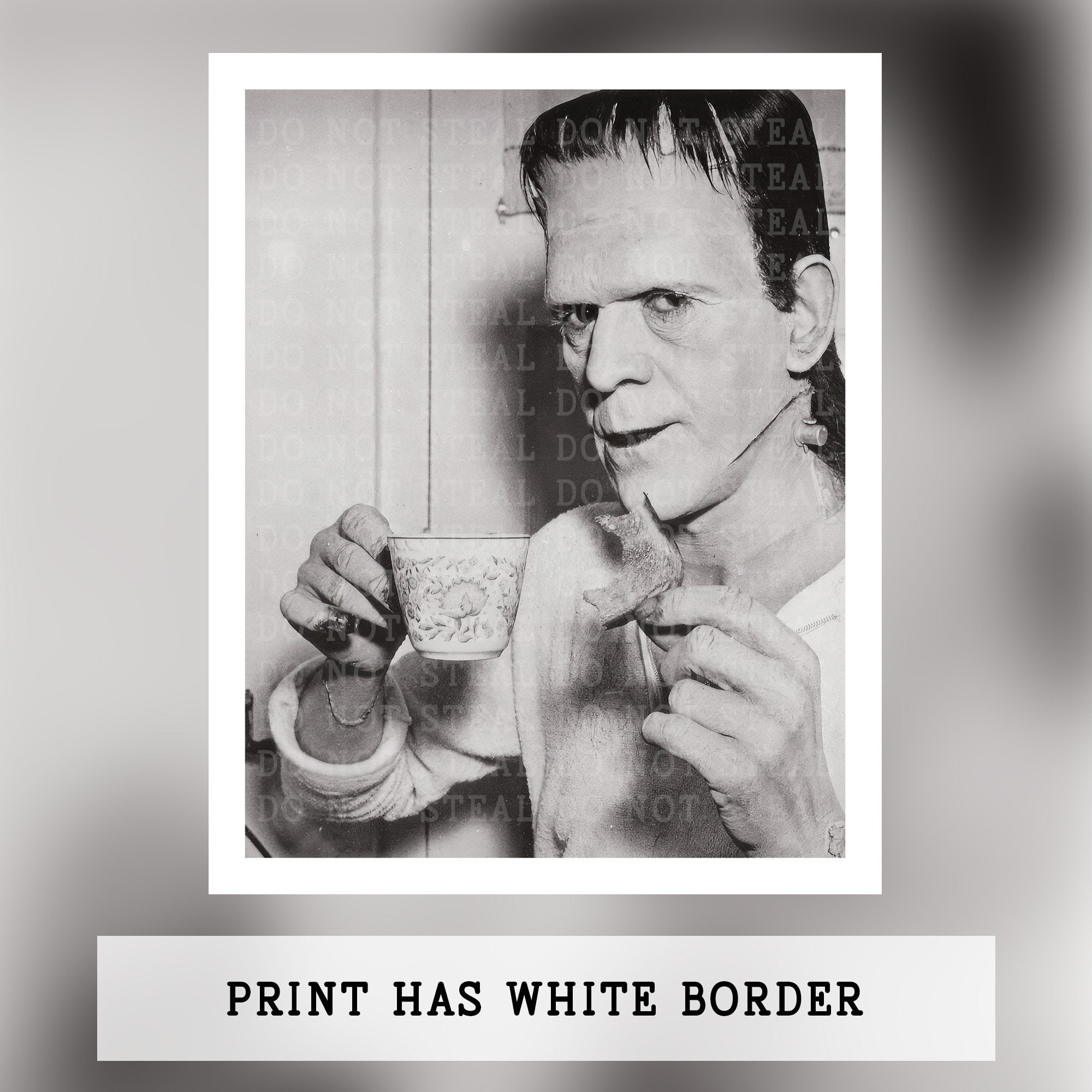 Boris Karloff Drinking Tea