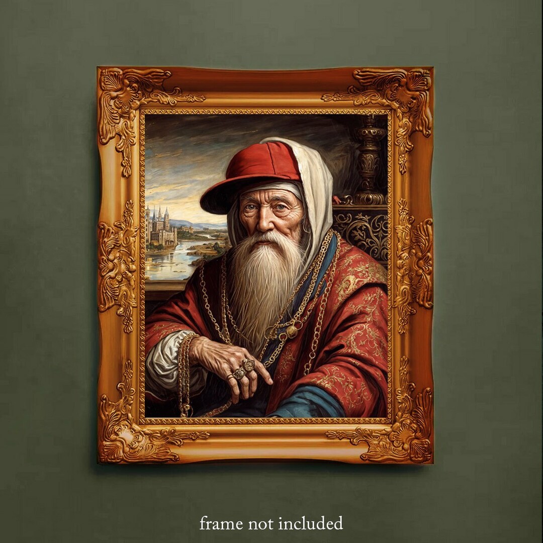 Old G Funny Altered Vintage Painting, Fine Art Print, Classic Rap ...