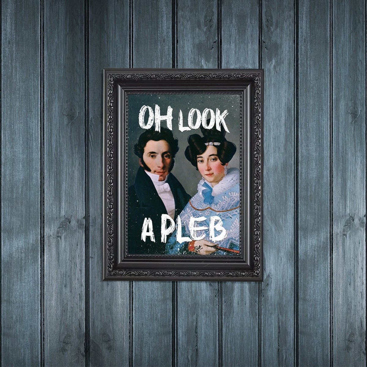 PLEB Funny Altered Vintage Painting Rude Sarcastic Posh Slang - Etsy UK