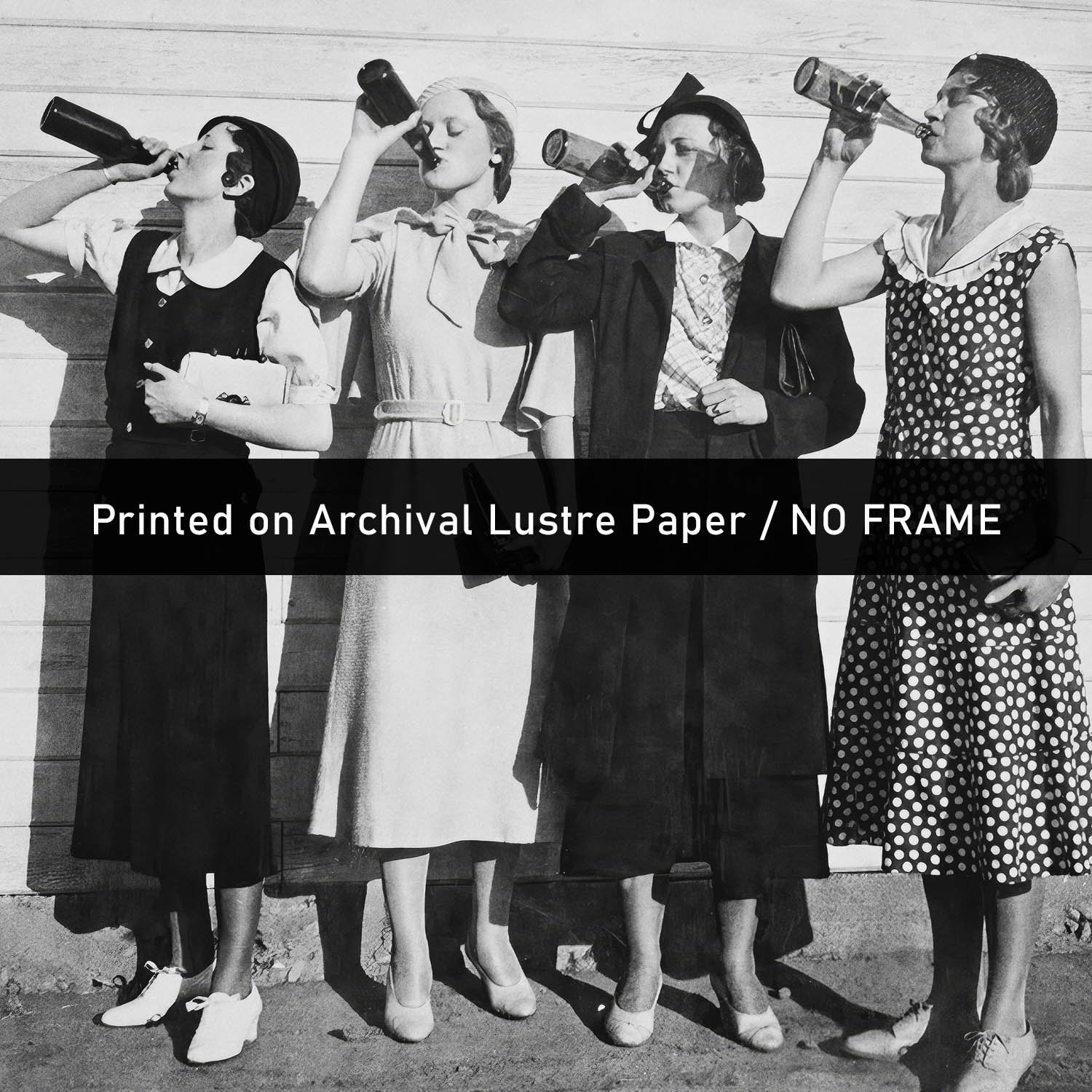 Flapper Girls Drinking Vintage Photo Print: 1920s Prohibition Art - Etsy