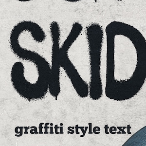 No Skids Funny Bathroom Art Print, Altered Vintage Painting Graffiti ...