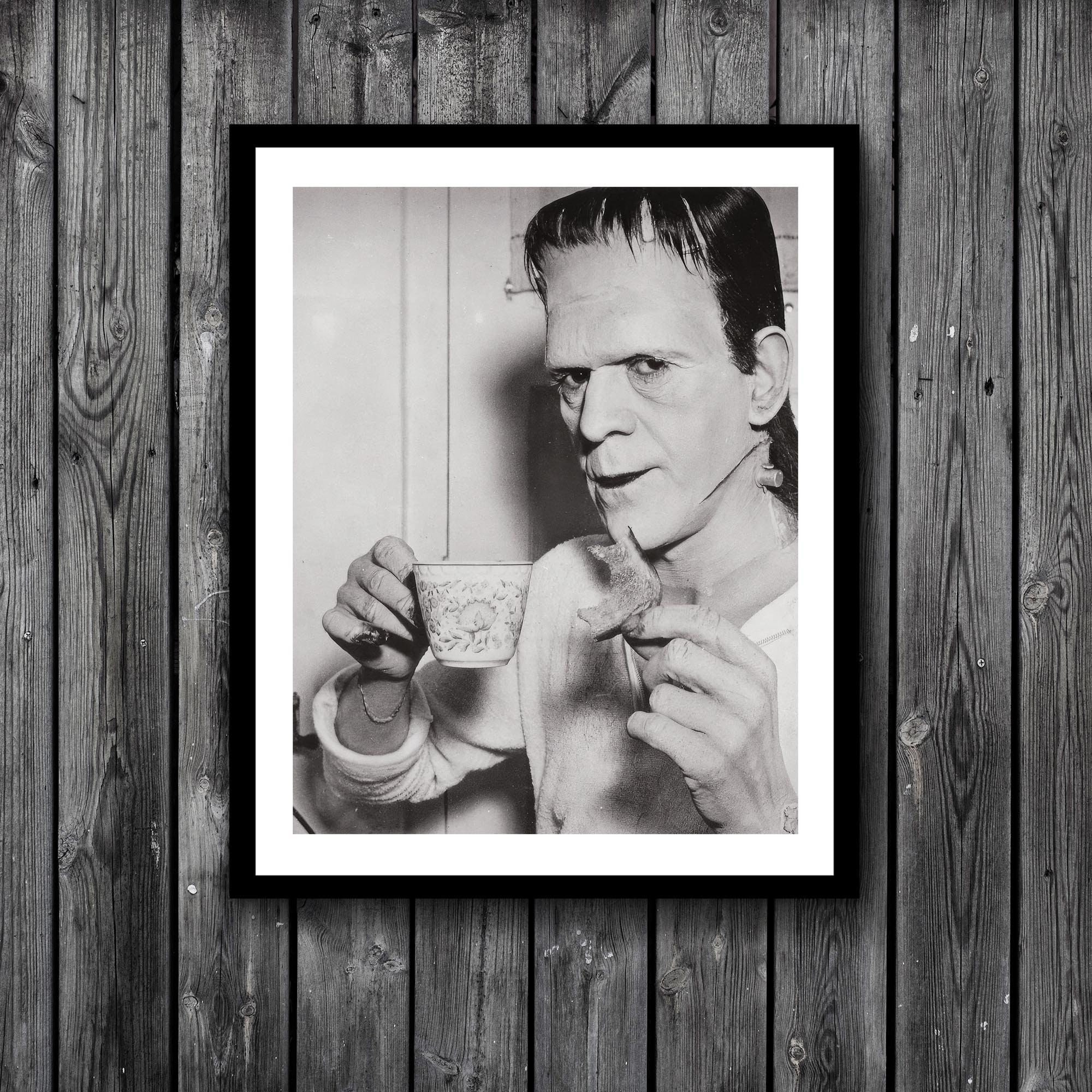 Boris Karloff Drinking Tea