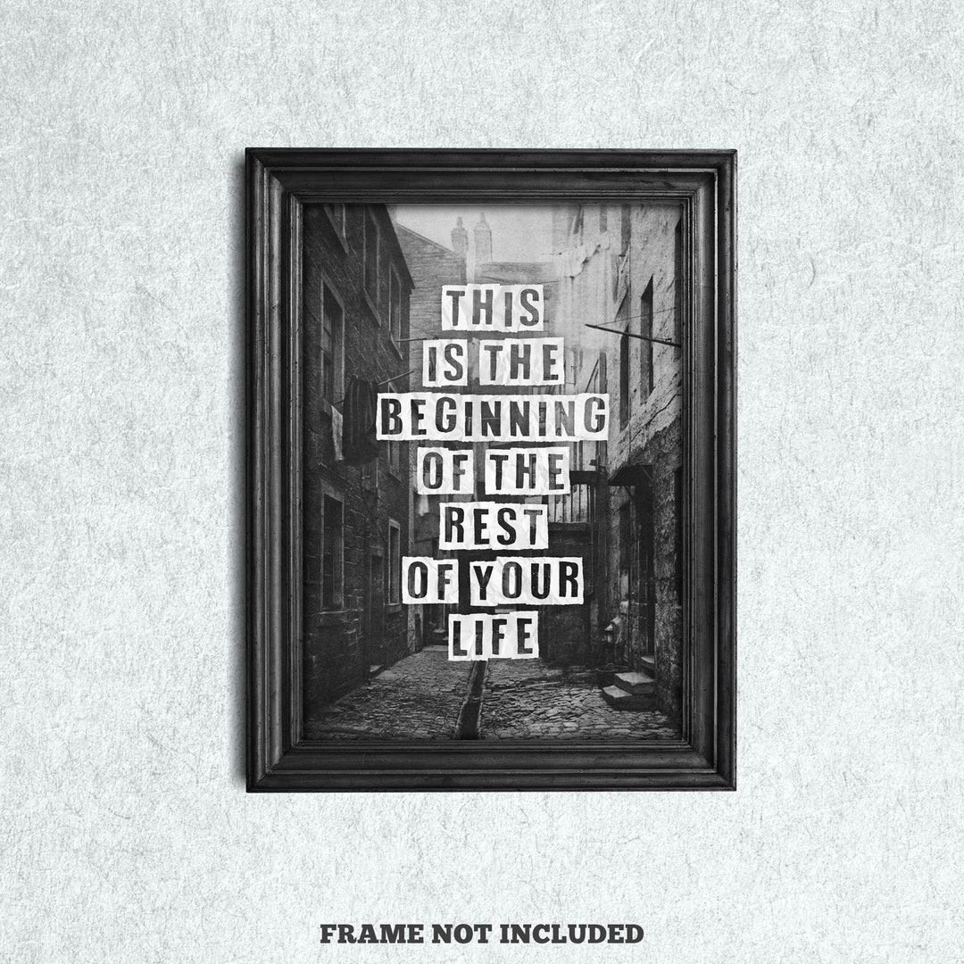 Rest of Life Song Lyrics Art Print Vintage Glasgow Photo Scottish ...