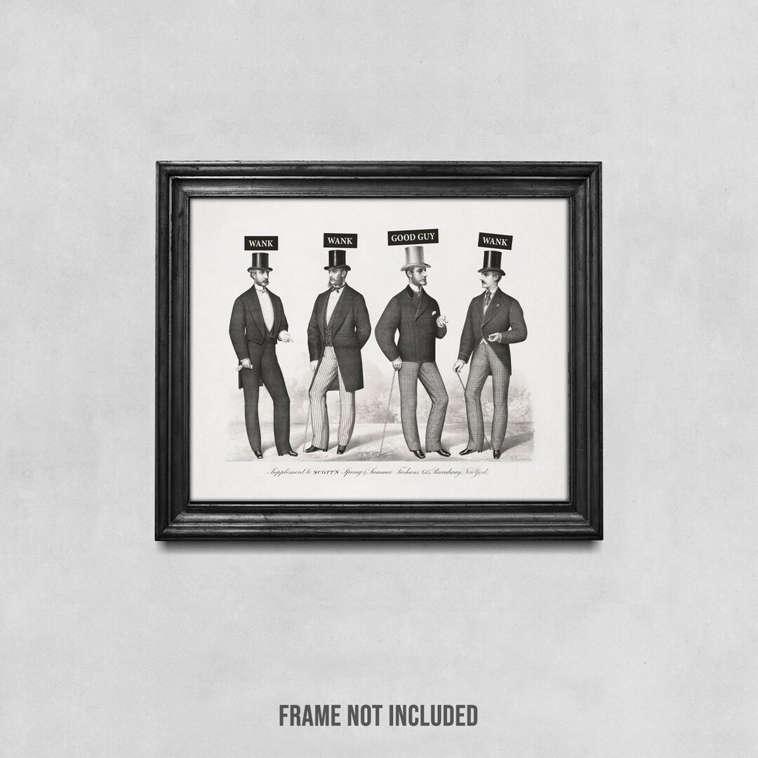 Funny Rude Vintage Victorian Wall Art Scottish Insult Print Gift ...