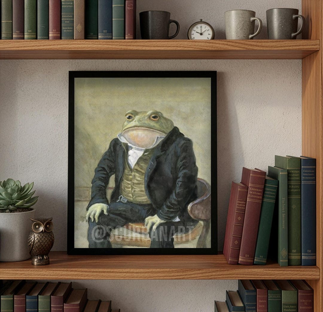 Colonel Toad Art Print: Funny Victorian Gentleman Frog Meme - Etsy