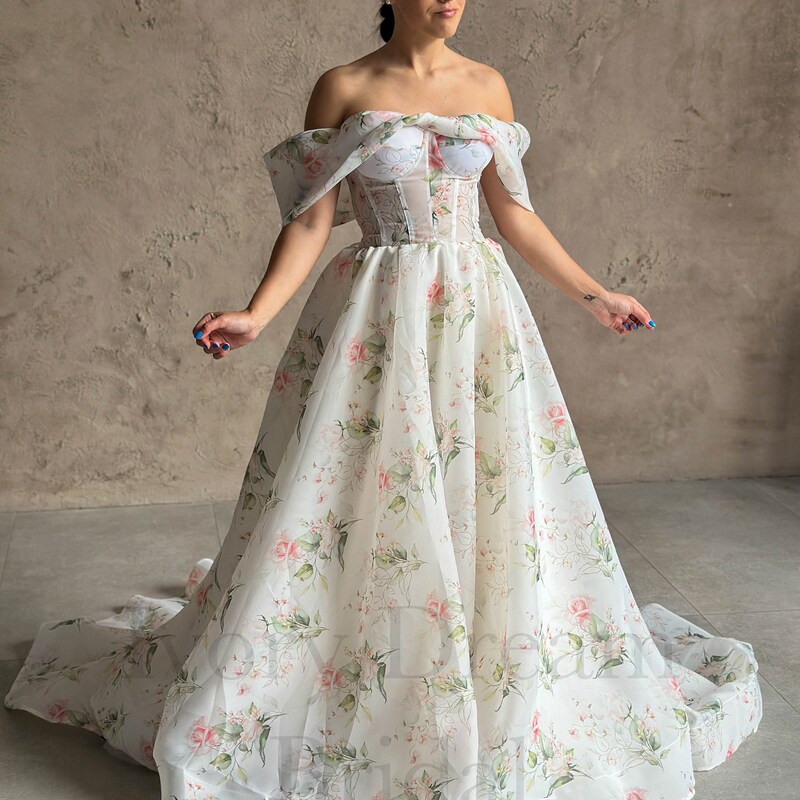 Floral Gown - Etsy