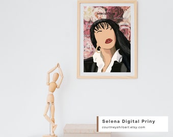 Selena Quintanilla Portrait Digital Print - Etsy