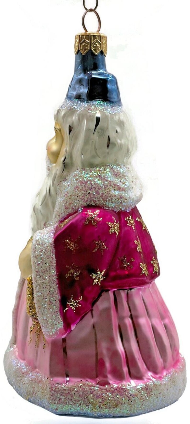 Christopher Radko Incantation Wizard Santa Merlin Pink Christmas Tree ...