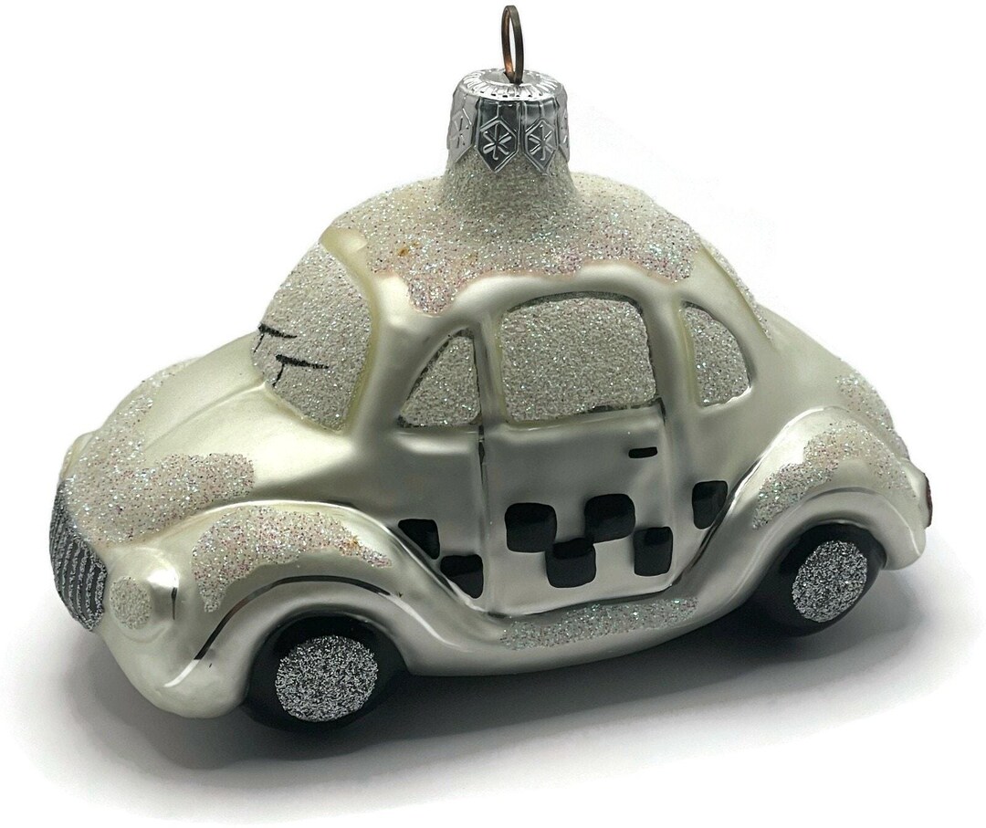 Patricia Breen Little Yellow Taxi Pearl Car Extra Glitter Christmas ...