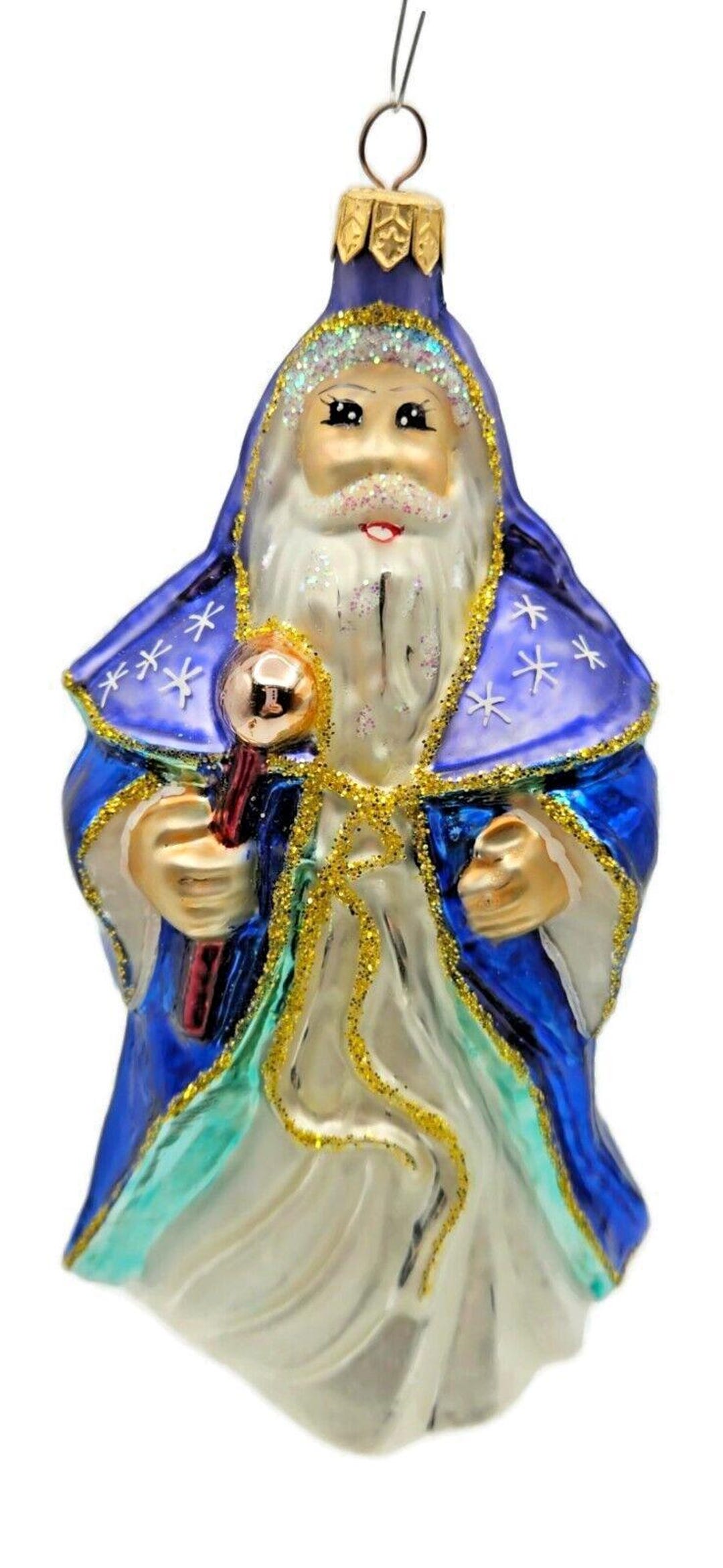 Christopher Radko Christmas Magic Santa Claus Starlight Tree Ornament ...