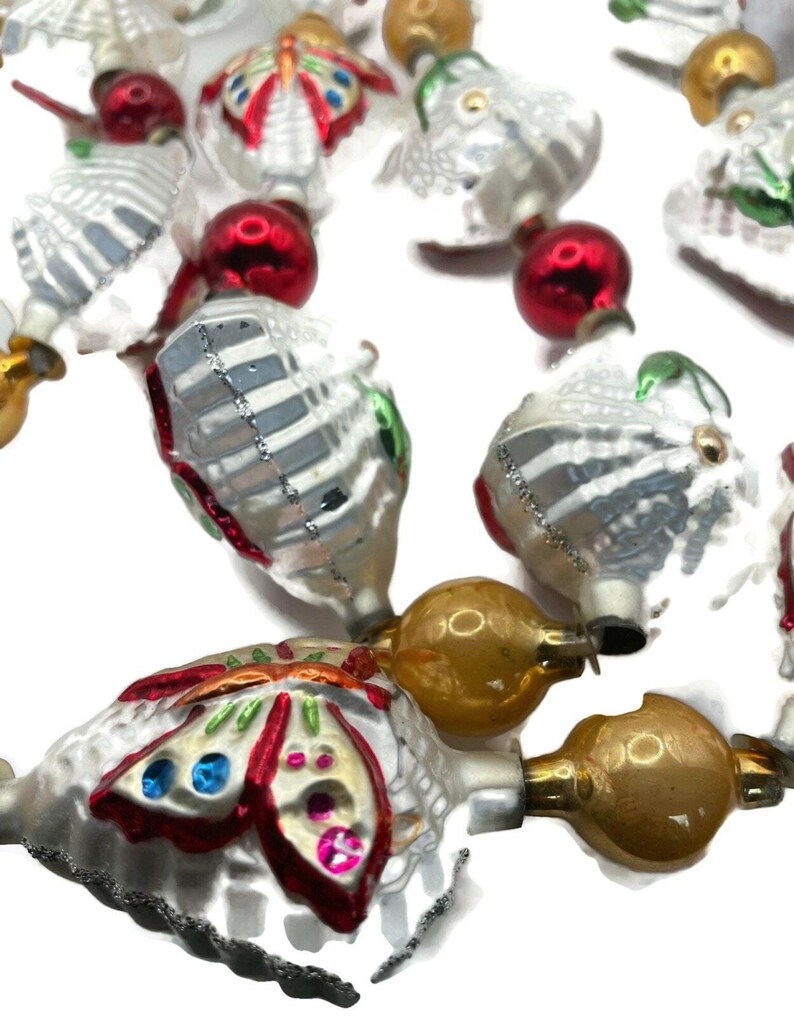 Christopher Radko Alpine Wings Butterfly Flower Christmas Tree Garland ...