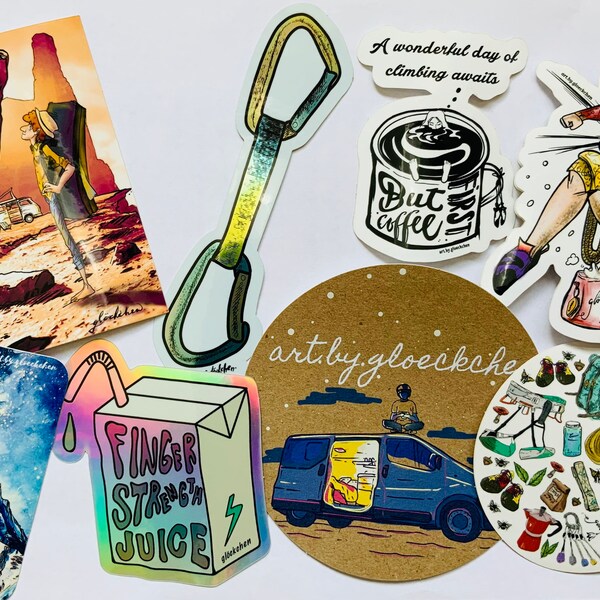 Climbing Stickers - Etsy