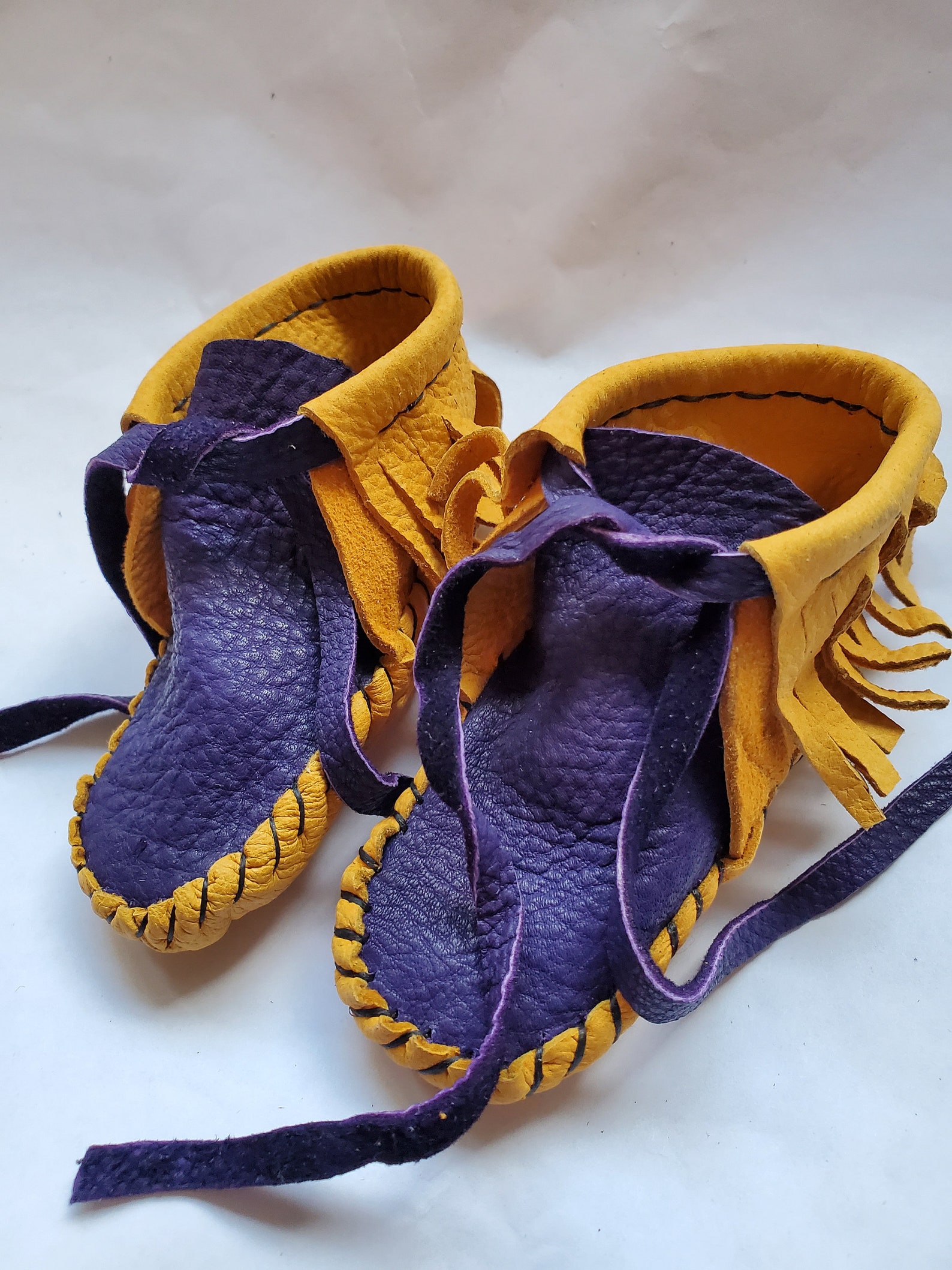 Handmade Deer Skin Baby Moccasins - Etsy New Zealand