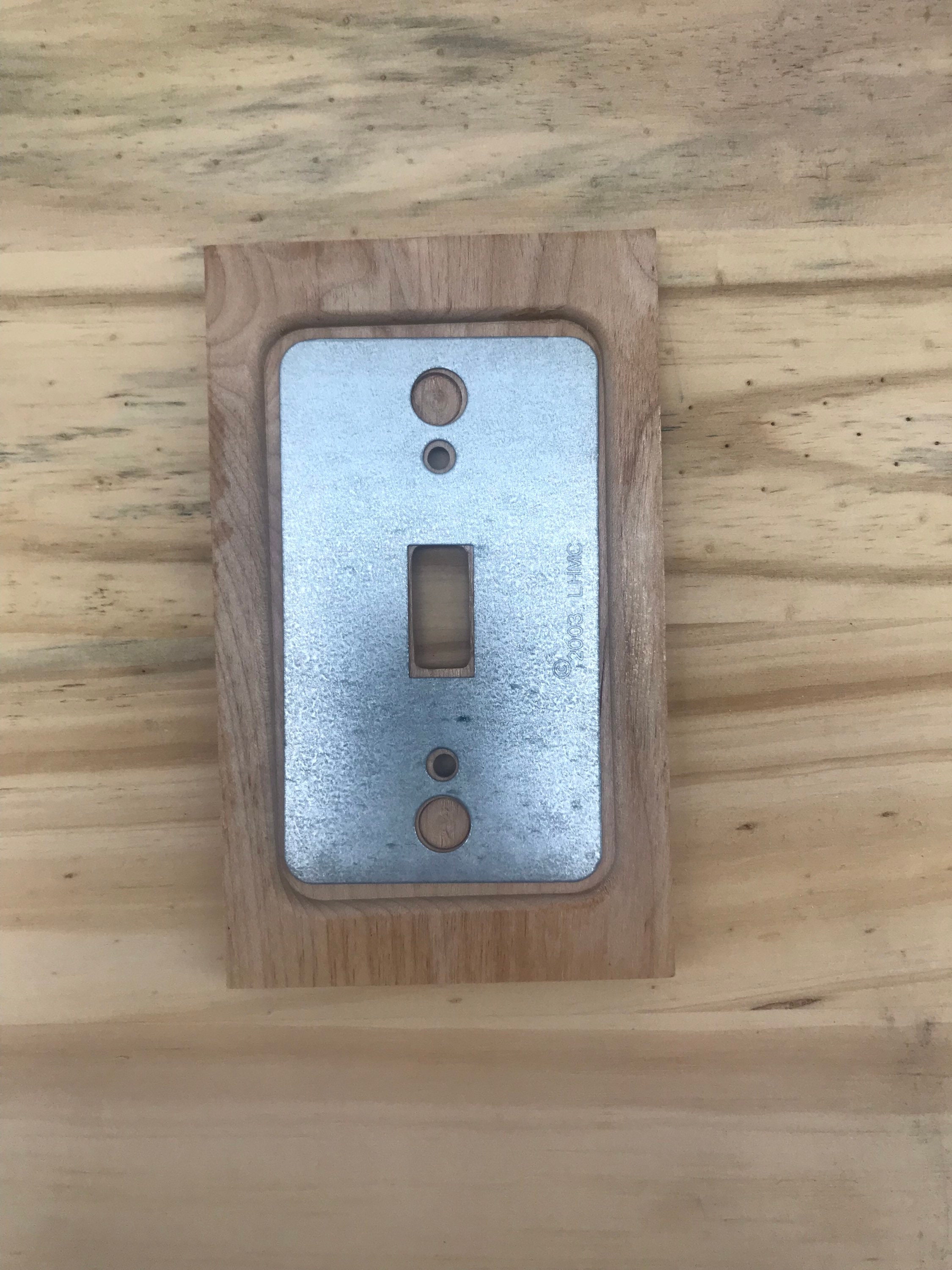 Single Toggle Light Switch Cover Wooden Lily Lightswitch - Etsy