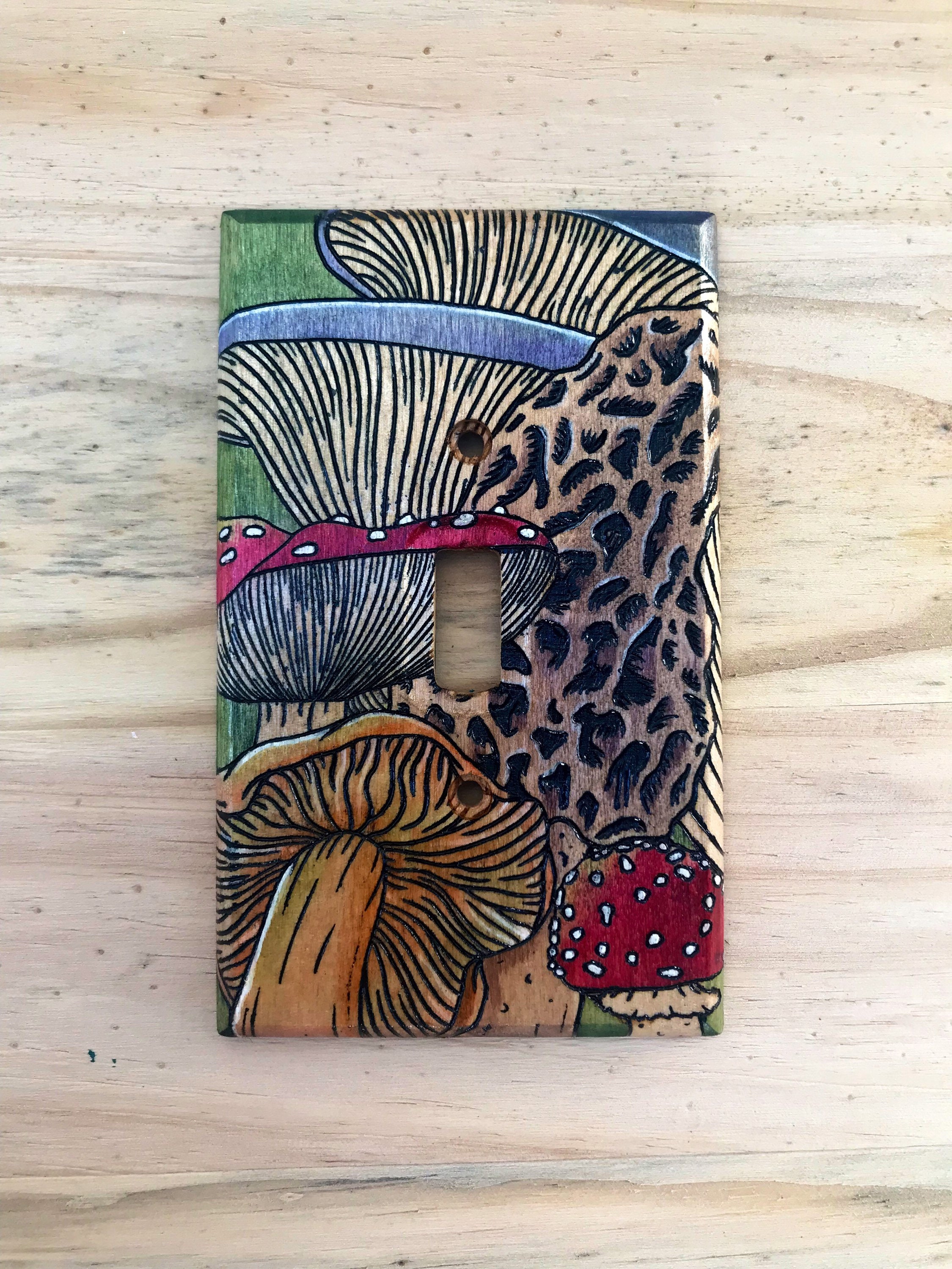Hand Painted Single Toggle Lightswitch Cover Colorful | Etsy