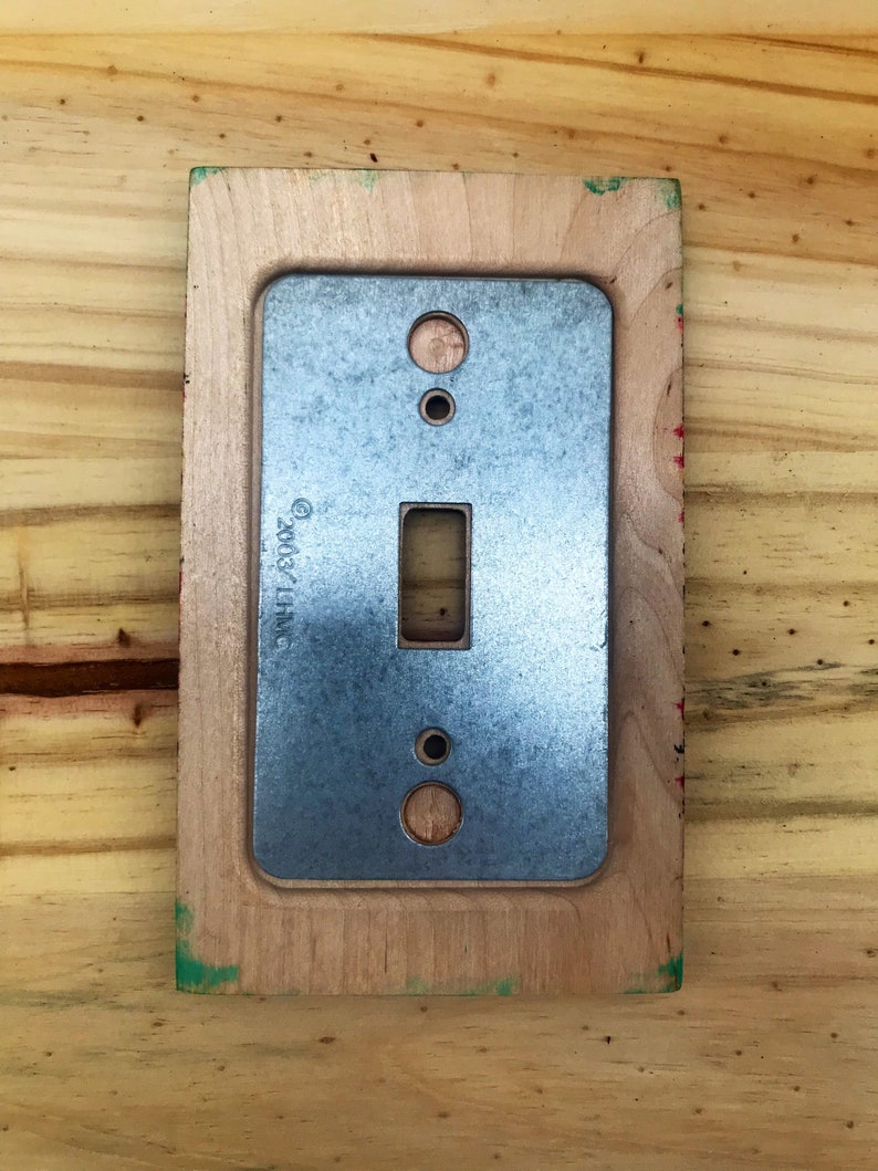 Hand Painted Wood Lightswitch Cover Plate Single Toggle - Etsy