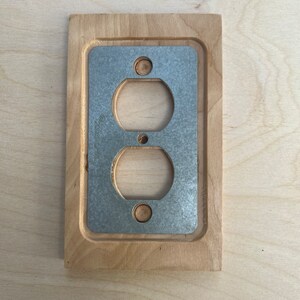 Wooden Flower Engraved Outlet Cover - Lily of the Valley and Violets - Etsy