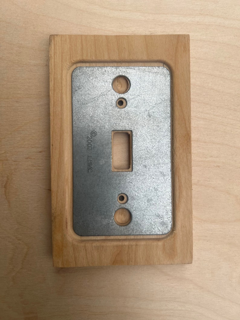 Lotus Flower Wooden Single Light Switch Cover Single Toggle - Etsy