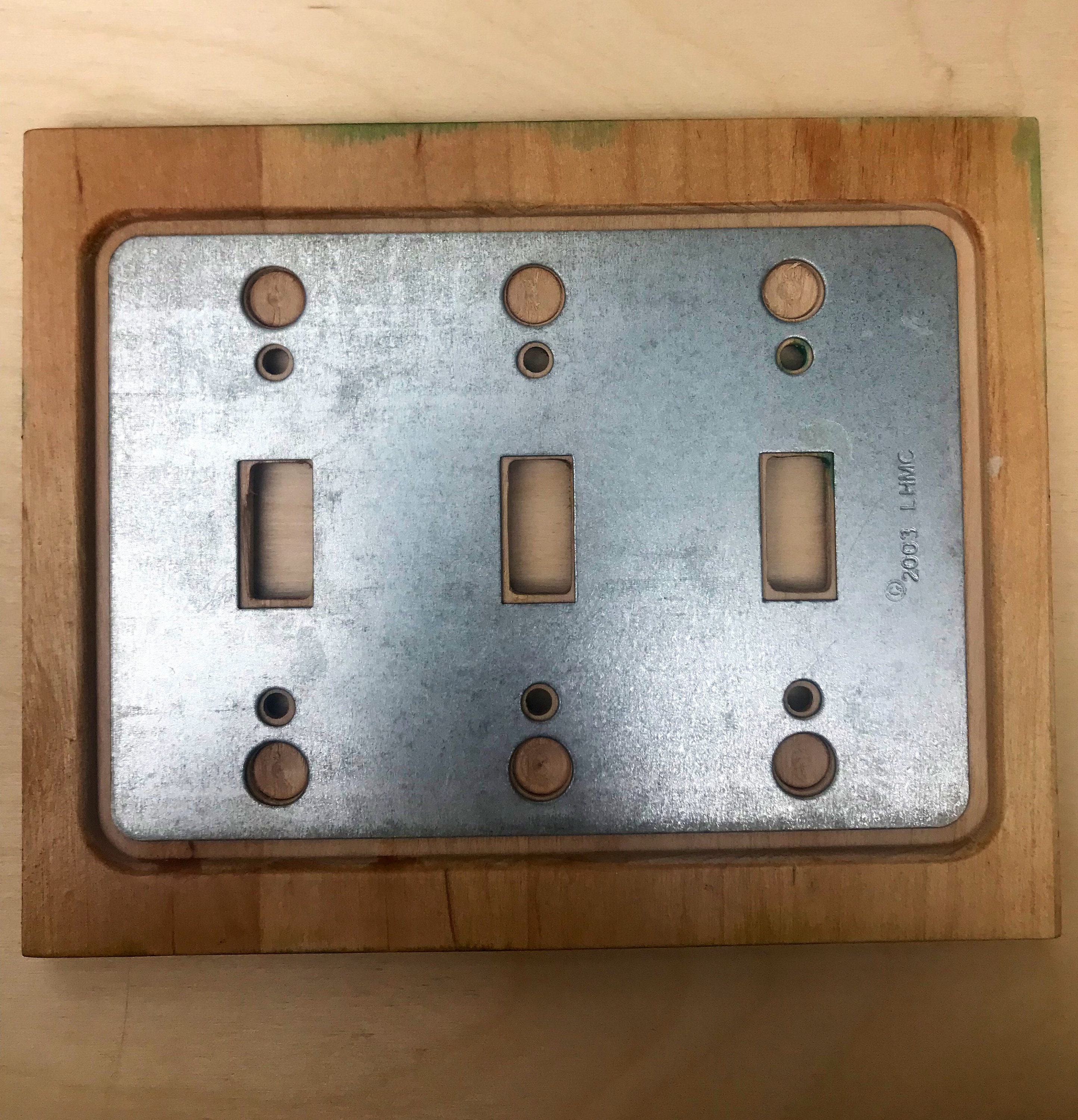 Hand Painted Yosemite Triple Light Switch Cover Mountain 3 | Etsy