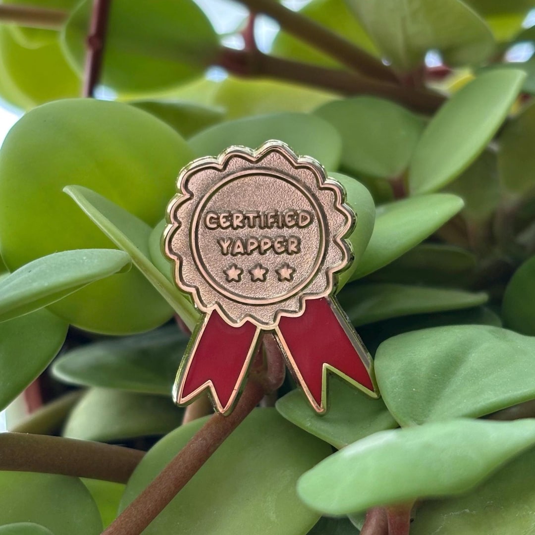 Certified Yapper Enamel Pin - Etsy