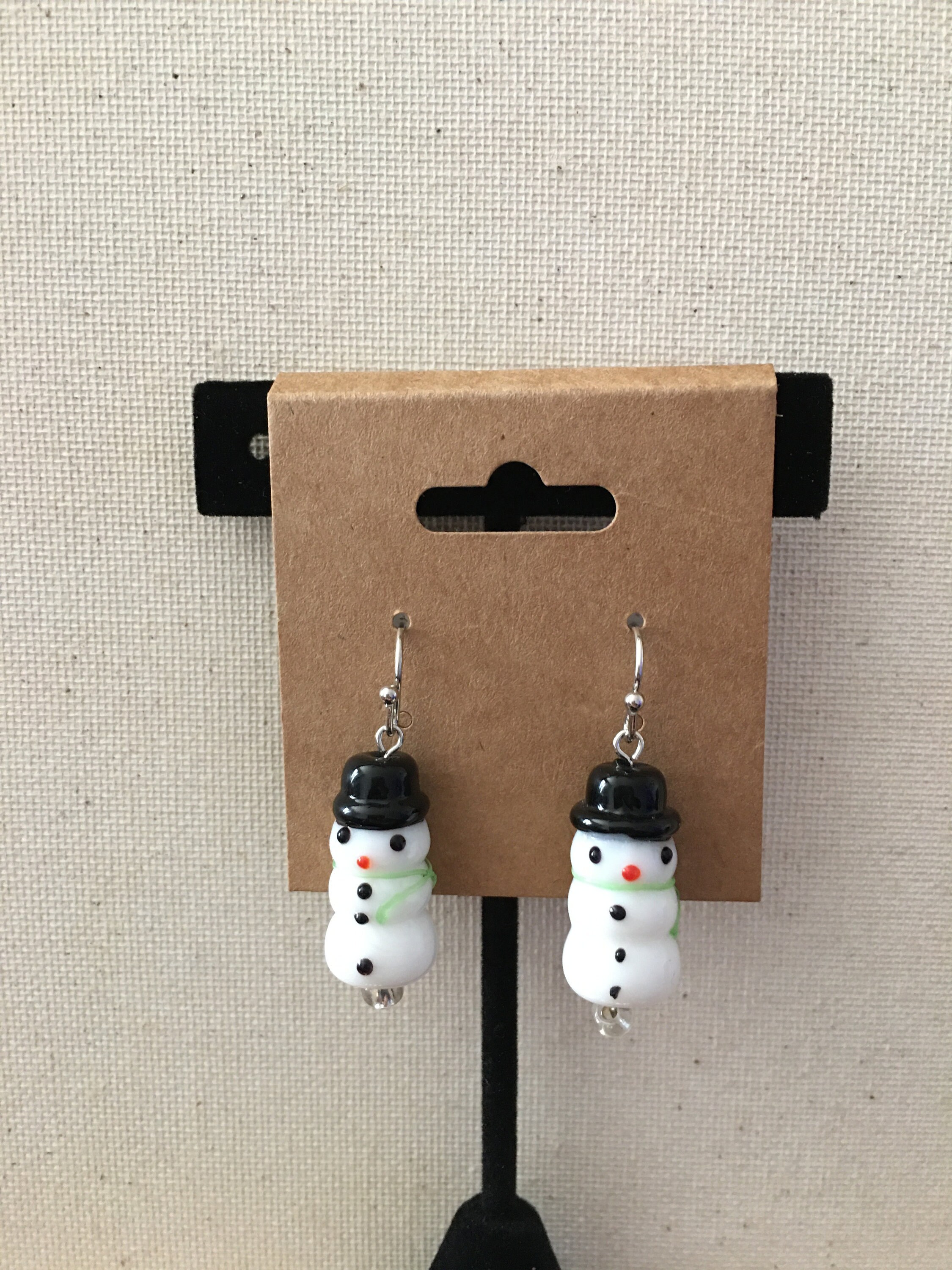 Pendientes de hombre de nieve - Etsy España