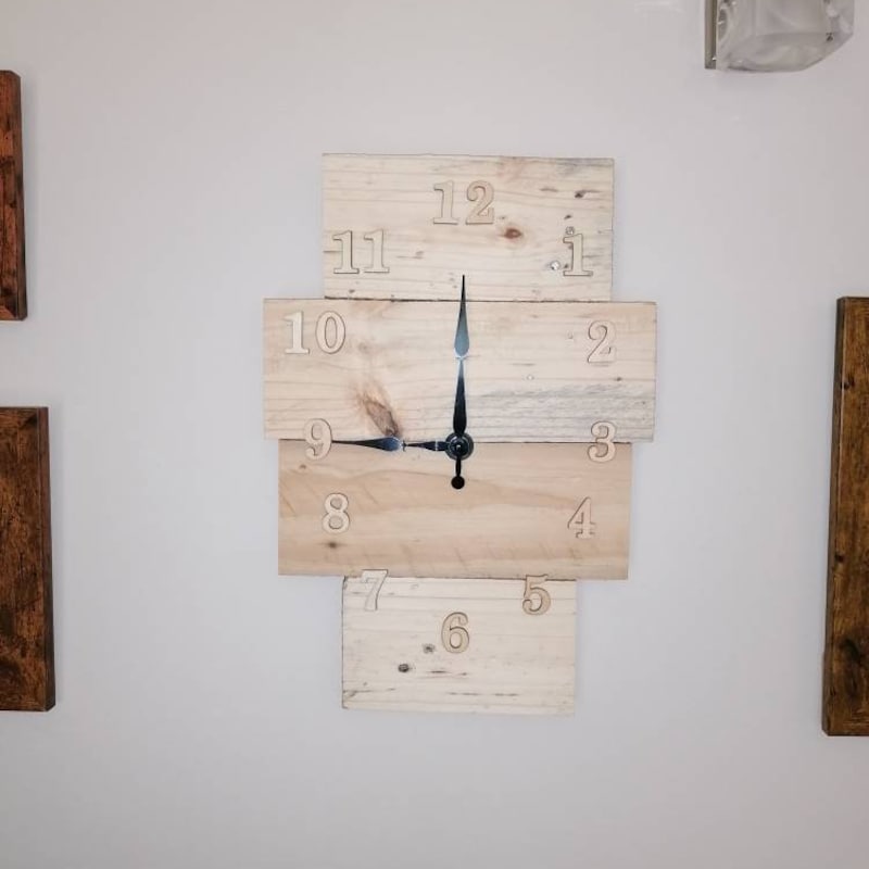 Reclaimed Wood Clock - Etsy UK