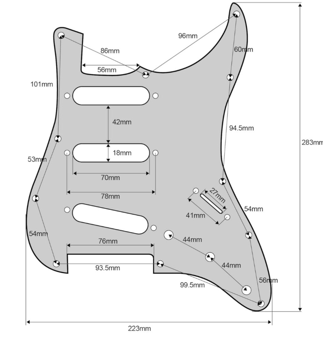 Walnut/walnut Stratocaster Wood Pickguard - Etsy