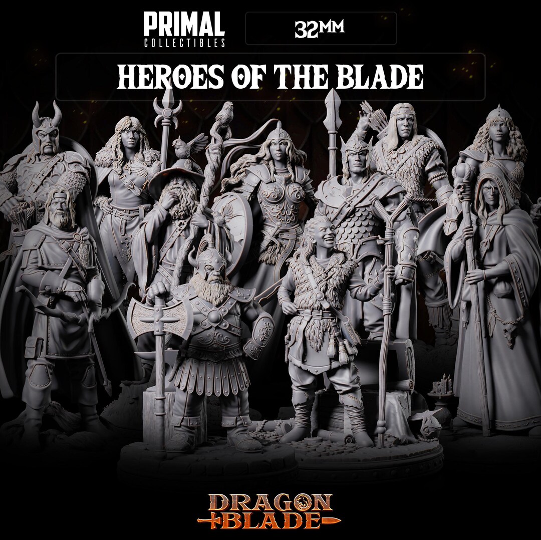 Heroes of the Lance -fantasy Miniature - Dnd - Forgotten Realms ...