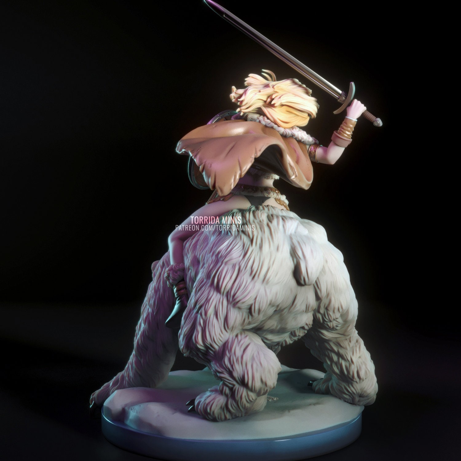 Hilde Polar Bear Warrior Pin up Statue & Miniature Torrida - Etsy