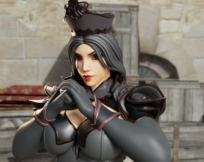 Priestess Bella Pin up Statue & Miniature the Knights of Ditz Act 2 QB ...