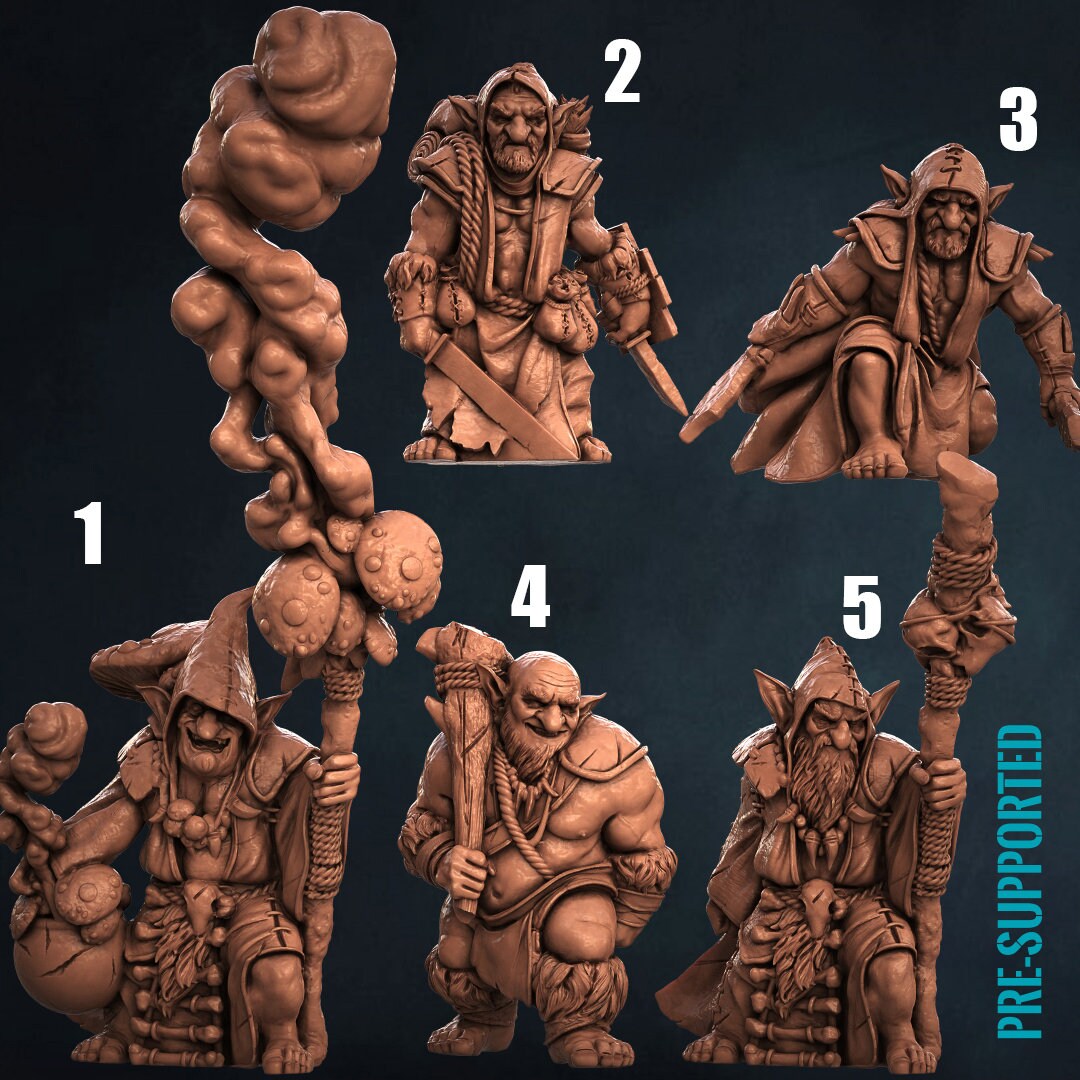 Goblins Resin RPG Miniature Set | Print My Minis | Goblins - Etsy