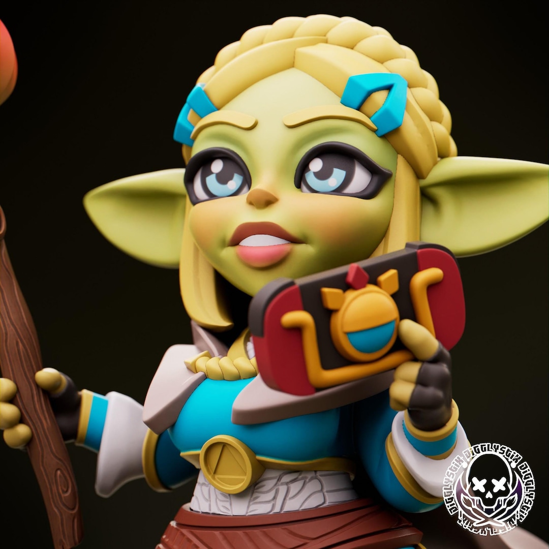 Gobelda Video Game Princess Cosplay Goblin Girl Pin up Statue ...