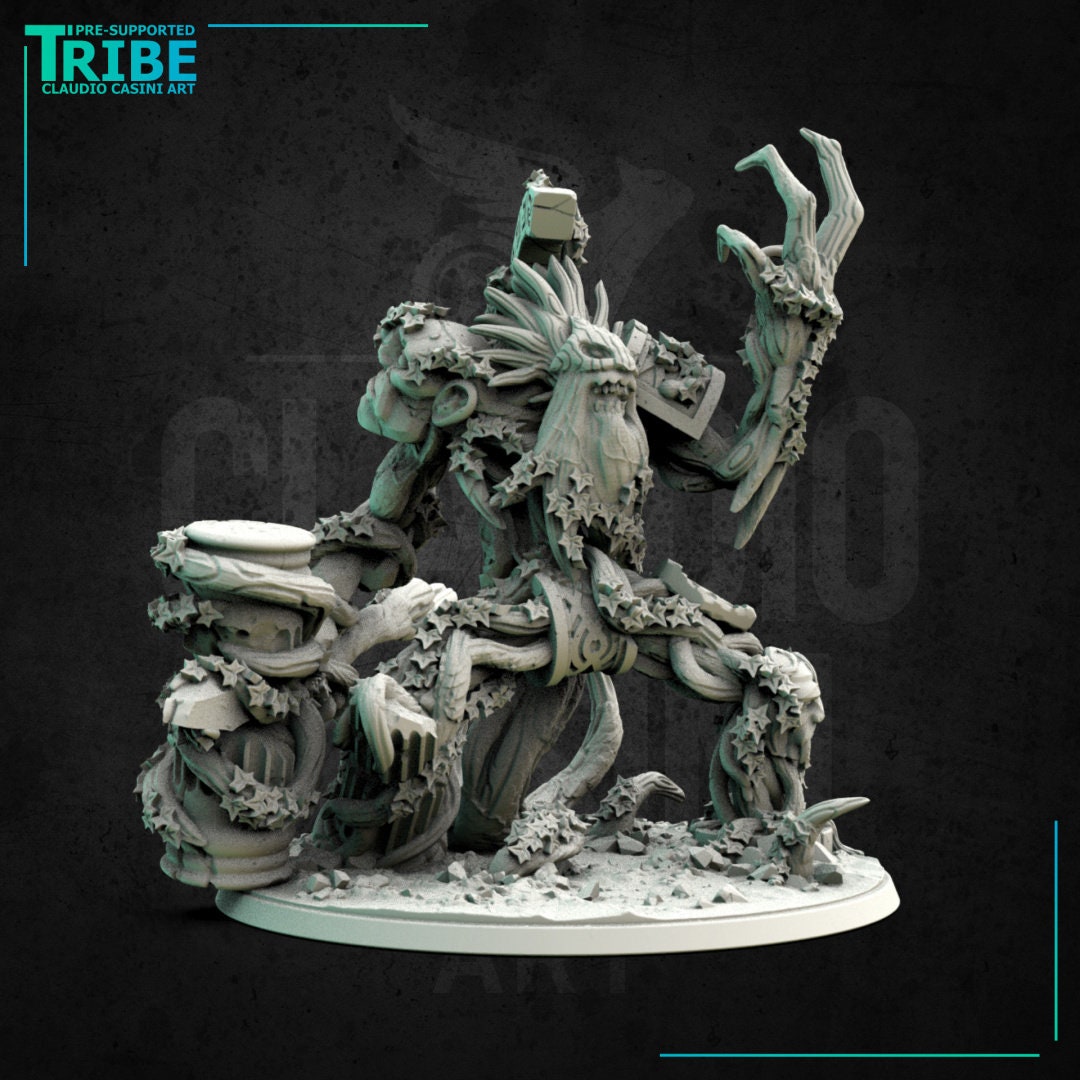 Treant Warrior Living Tree Resin Miniature | Guardians of the Forest ...