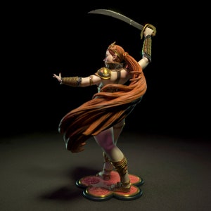 Sword Dancer Pin up Statue & Miniature | Torrida Minis - Etsy