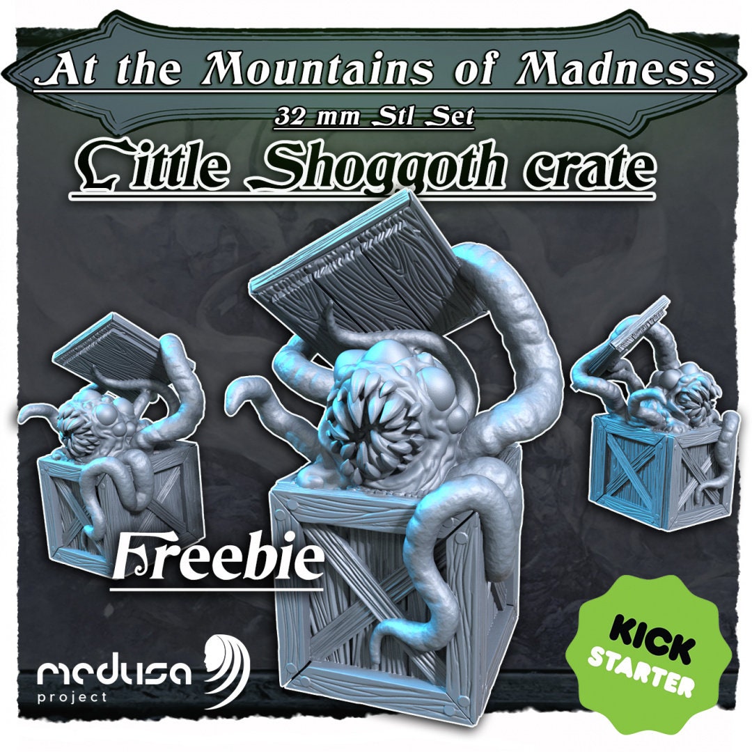 Baby Shoggoth in Crate Miniature | at the Mountains of Madness Series ...