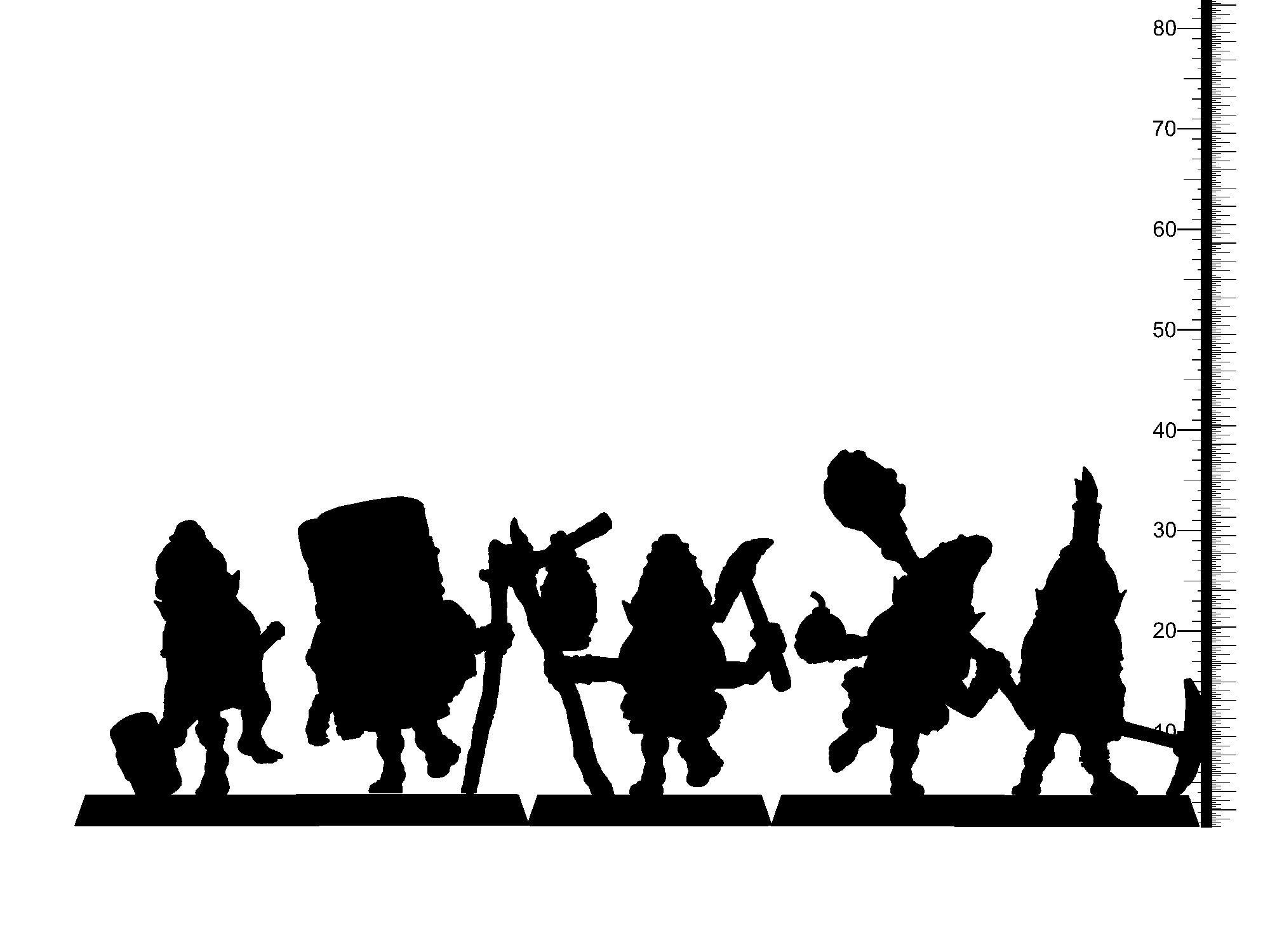 Coblynau Gnomes Resin Miniature Set Celtic Mythology Series - Etsy