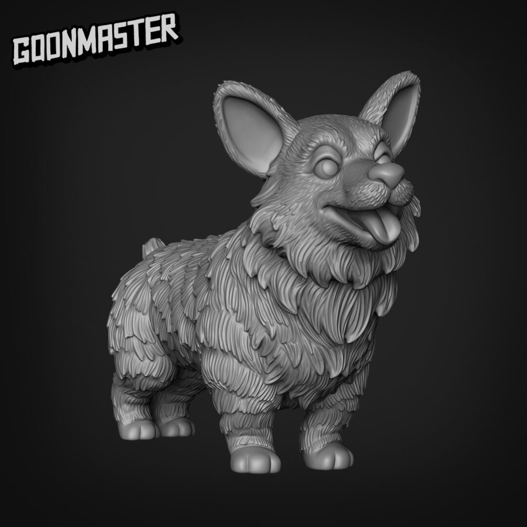 Corgi Dogs Resin Miniature Set | Hedgelords | Goon Master Games - Etsy