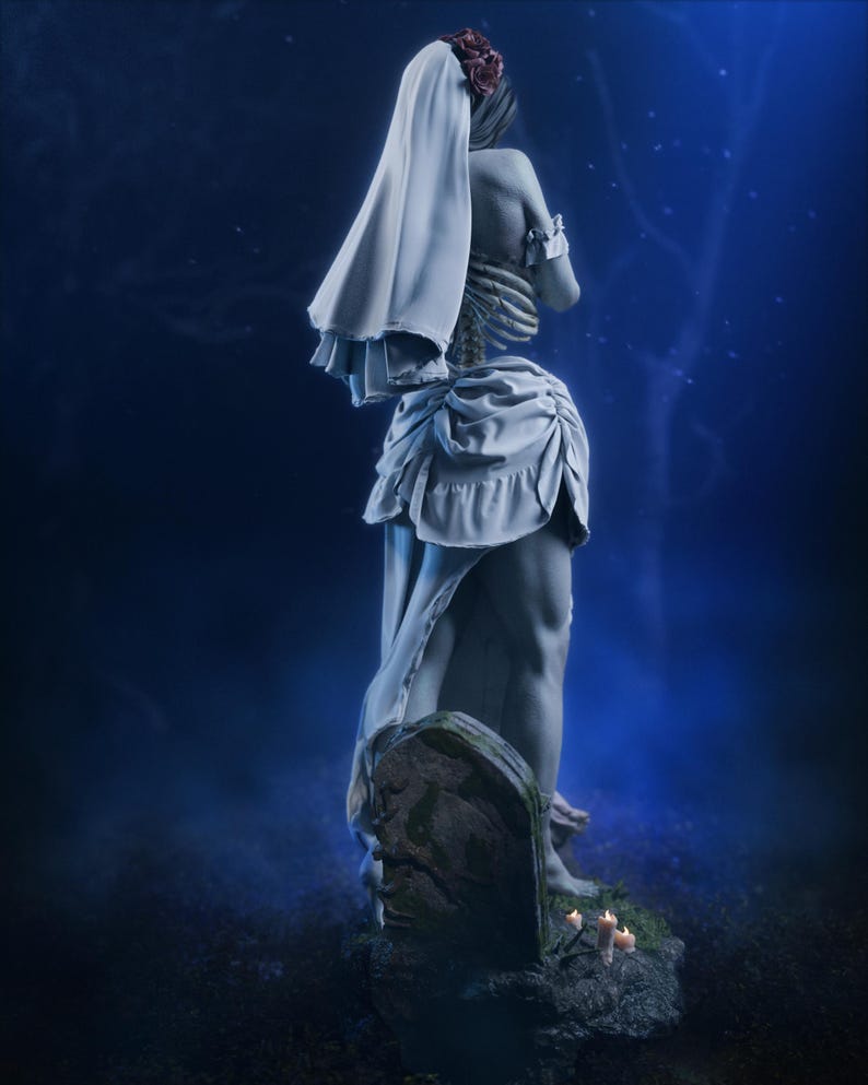 Undead Bride Pin up Statue & Miniature | CA3D - Etsy