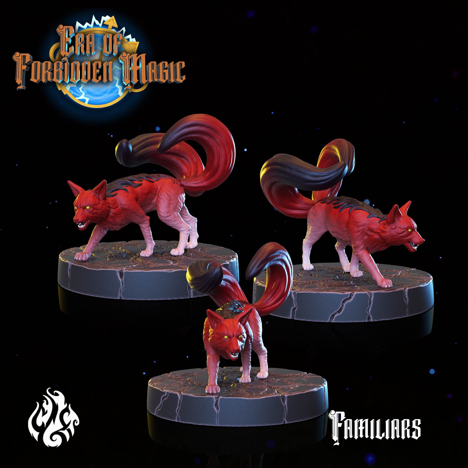 Wizard Familiars Tabletop RPG Miniature Set Era of Forgotten - Etsy