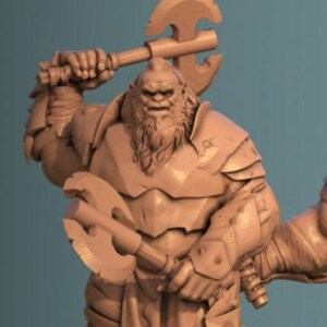 Armored Orc Tabletop RPG Miniature Set Print My Minis Orcs - Etsy