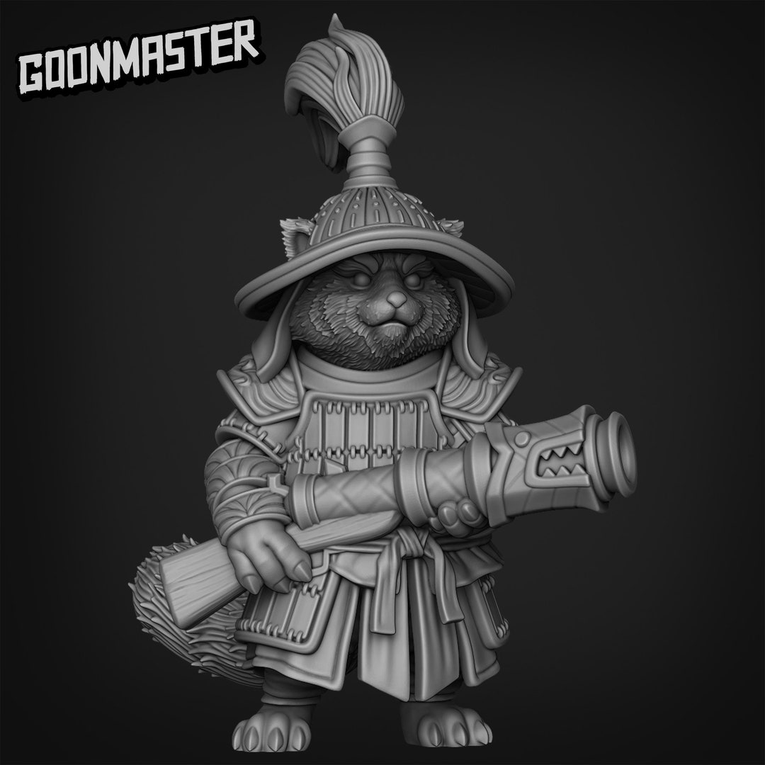 Red Panda Samurai Riflemen Resin Miniature Set | Rowdy Red Pandas ...