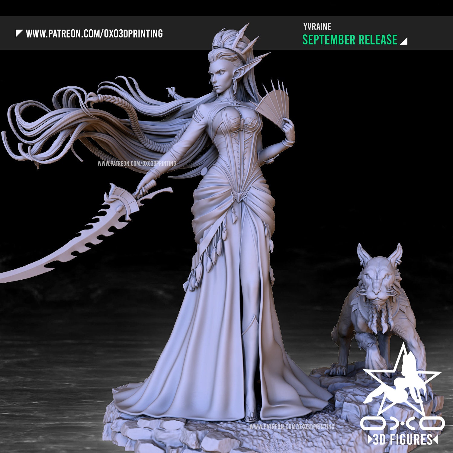 Sci Fi Warrior Woman Pin up Statue & Miniature | OXO 3D - Etsy