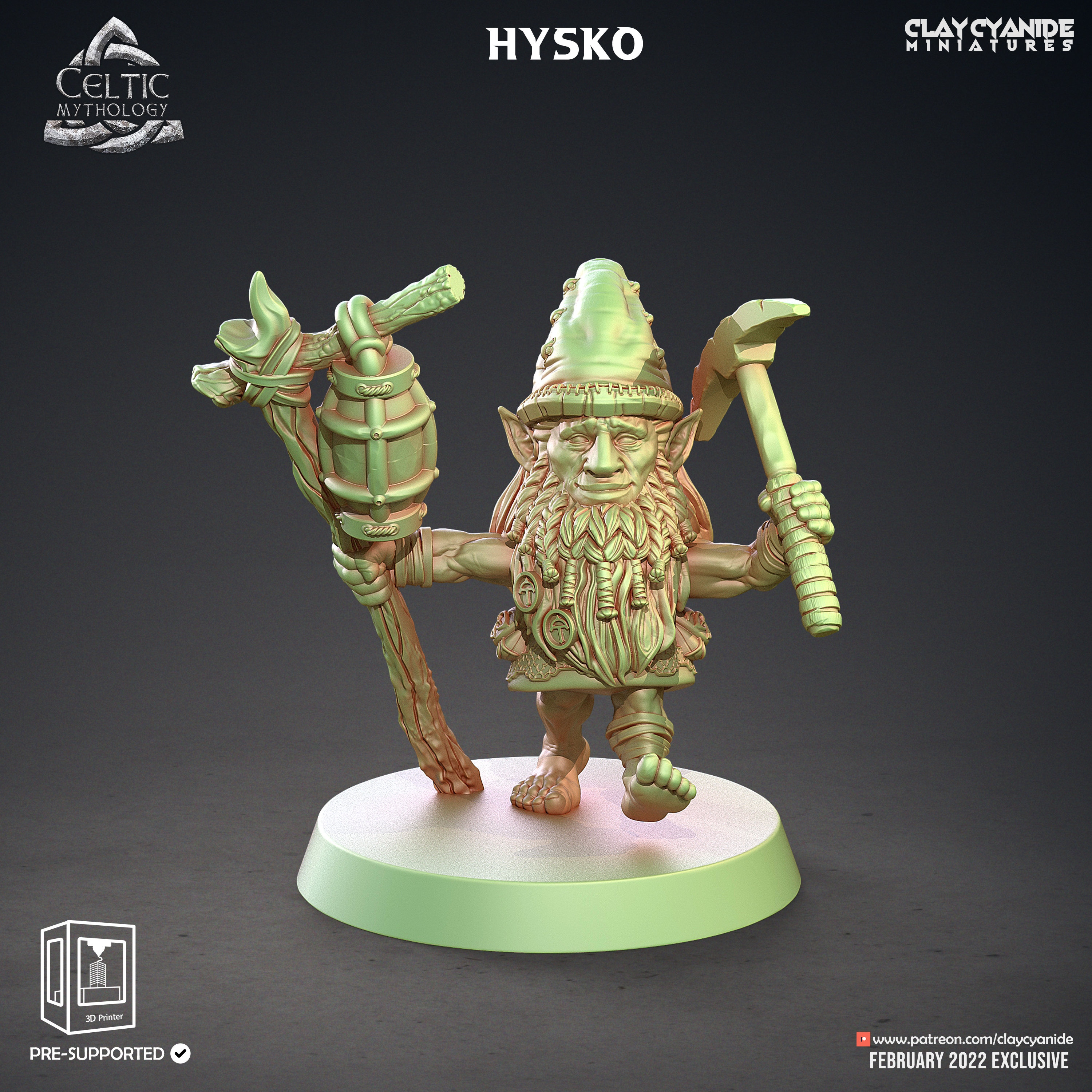 Coblynau Gnomes Resin Miniature Set Celtic Mythology Series - Etsy