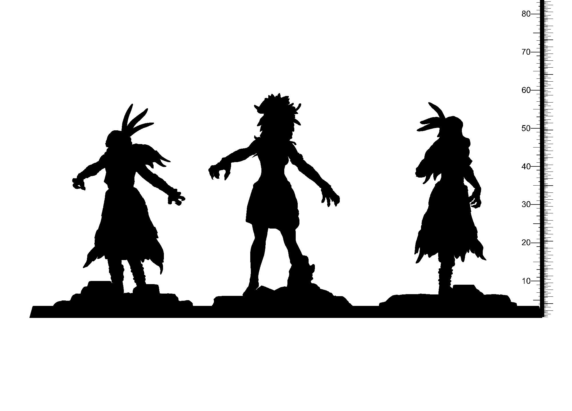 Tzitzimitl Aztec Star Goddesses Resin Miniature Set Pantheon - Etsy